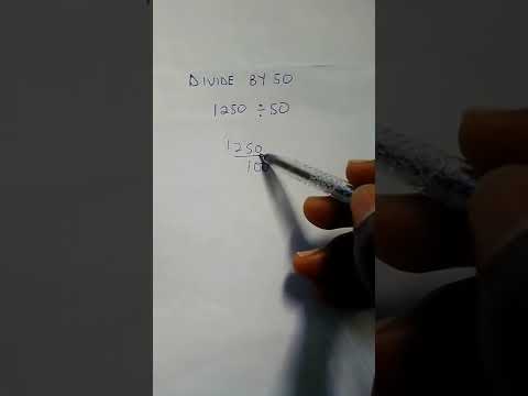 🔷trick 15.#mathtricks "dividing by 50".