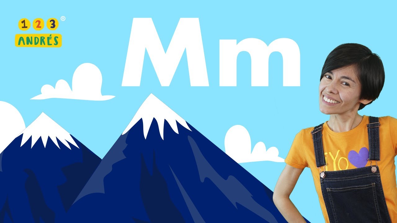 ABECEDARIO: Canción de Letra M -- Sonidos Ma Me Mi Mo Mu - 123 Andrés - 