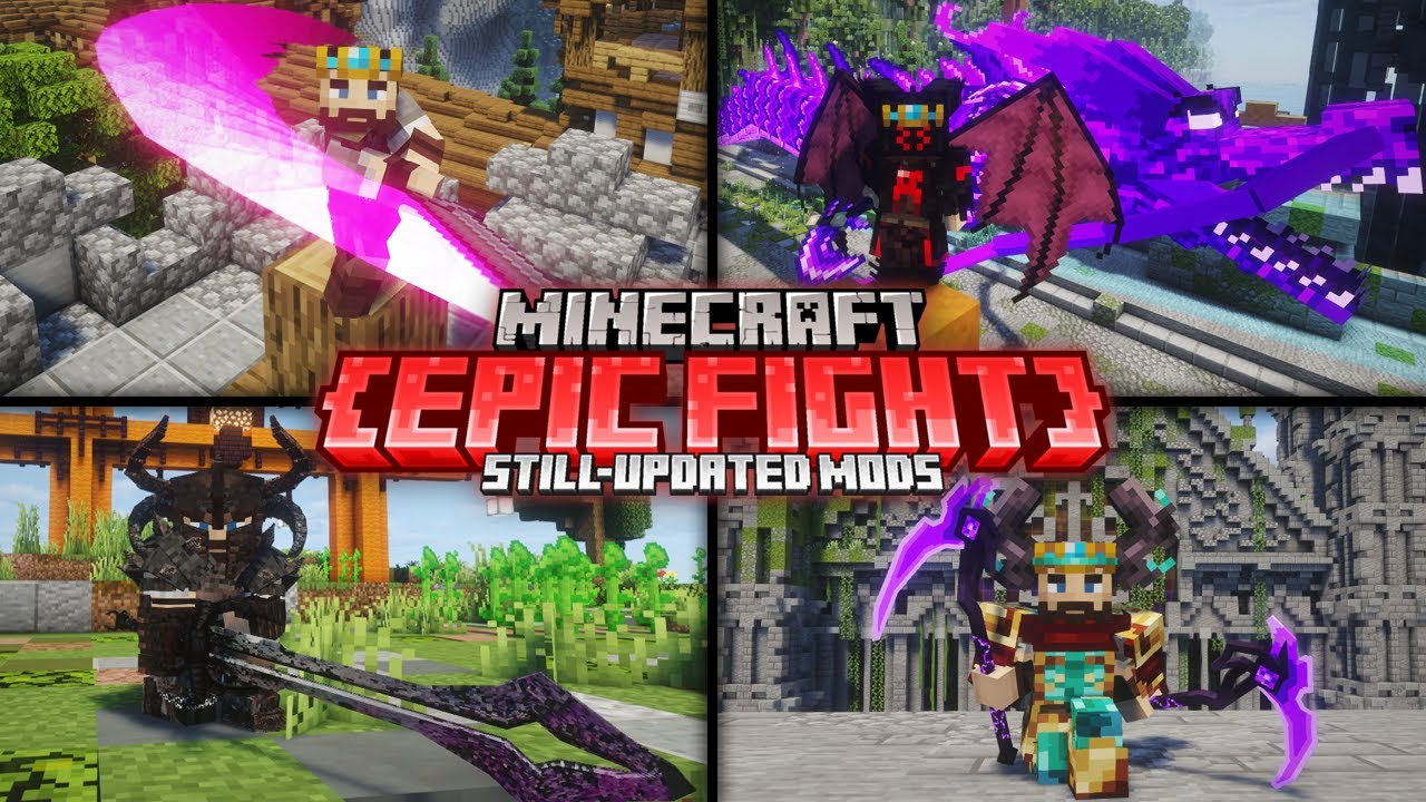 Top 20 Minecraft Still-Updated Epic Fight Mods !