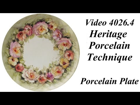 Porcelain Rose Plate DVD4026.5