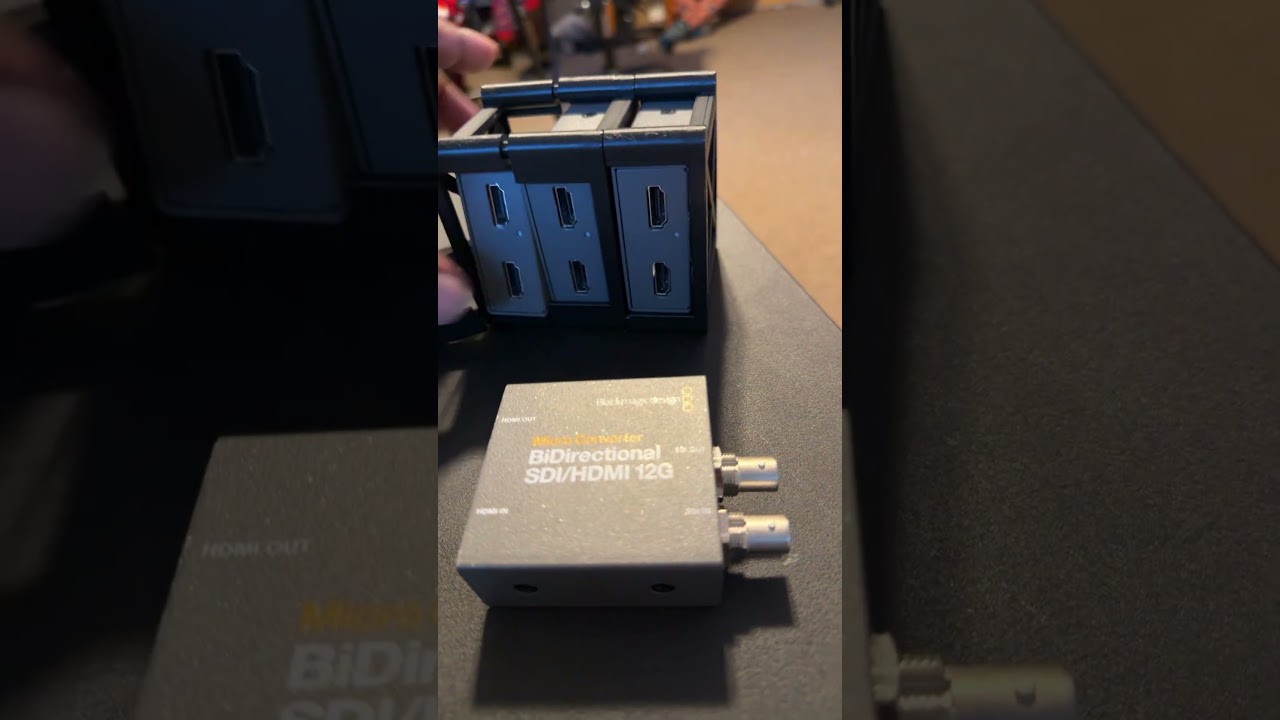 3d print holders for your Blackmagic  bi directional converters #tvproduction #blackmagic