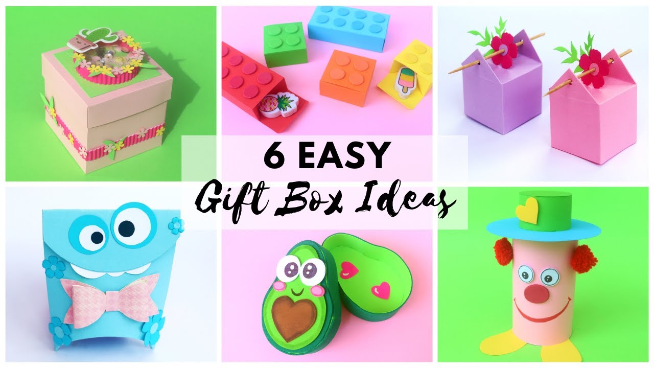 6 EASY DIY Gift Box Ideas