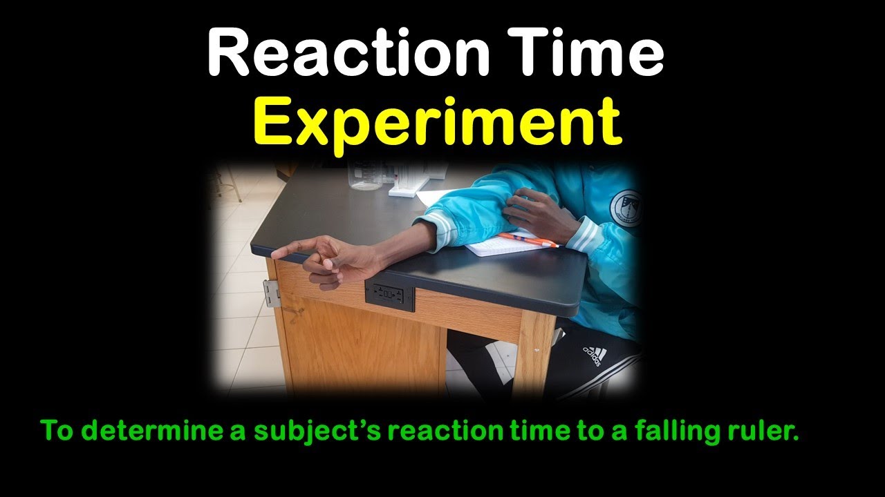 Reaction Time Experiment (Responding to a falling ruler)