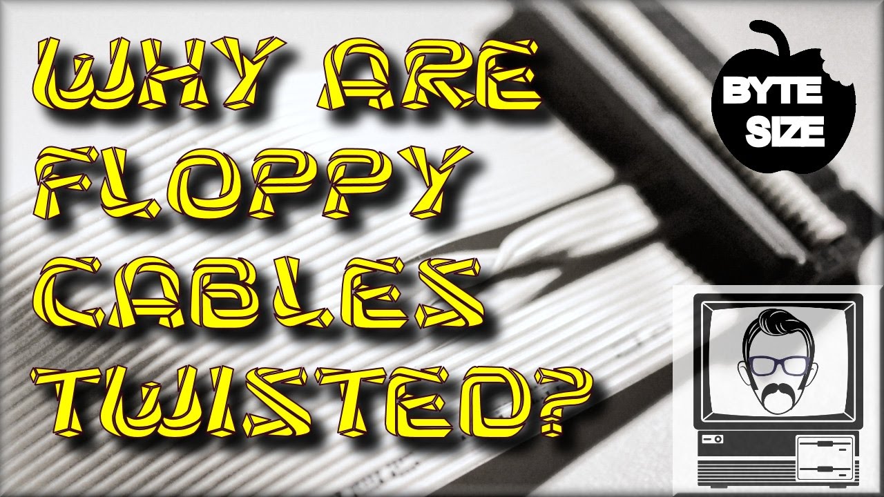Why are Floppy Cables Twisted? [Byte Size] | Nostalgia Nerd