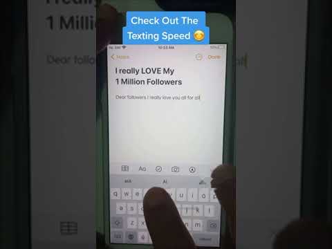 Texting Speed