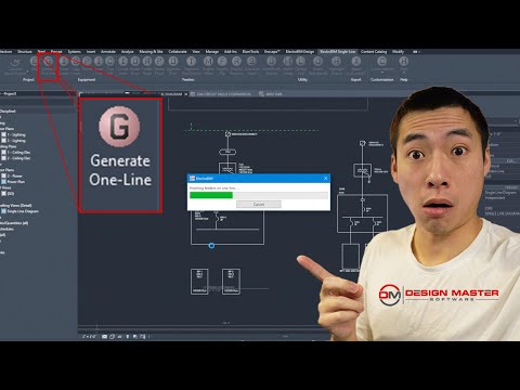 This can automaticaly GENERATE a one-line?! - Design Master ElectroBIM ⚡️