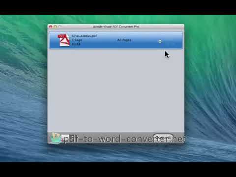 [Mac PDF to XLS Converter]: How to Convert PDF to XLS Excel Files on Mac OS X
