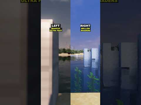 Minecraft Shaders: Makeup or Mellow? 👆 #shorts