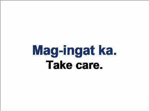 'Take Care' in Tagalog