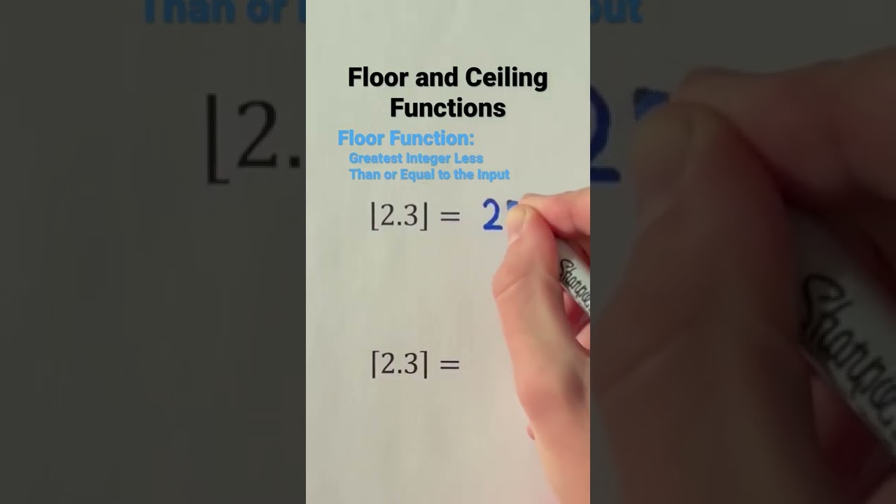 Floor and Ceiling Functions #Shorts #math #maths #mathematics #education #learn #learning #study