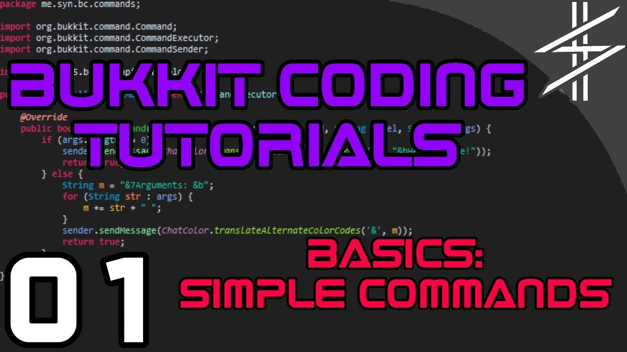 Bukkit Coding Tutorials 01 | Basics: Simple Commands