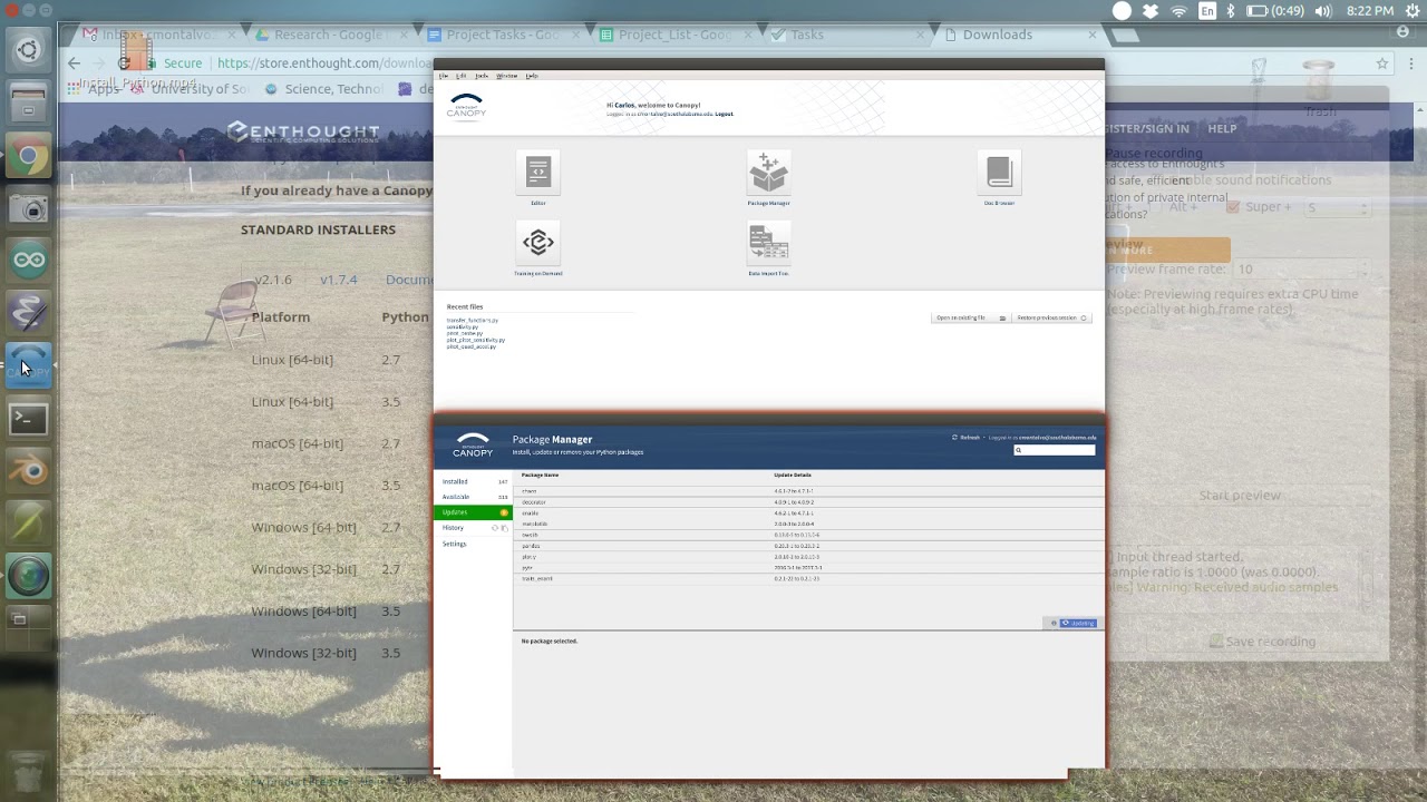 Python Help - Installing Canopy (CANOPY GUI IS NO LONGER SUPPORTED)
