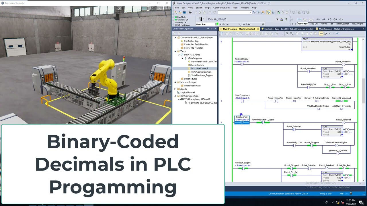 Binary Coded Decimals in PLC Programming | Studio 5000 Example