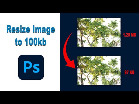 How to resize image to 100kb in Adobe Photoshop