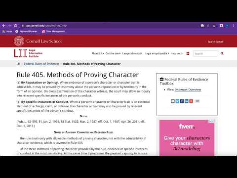 What is Federal Rules of Evidence Rule 405?