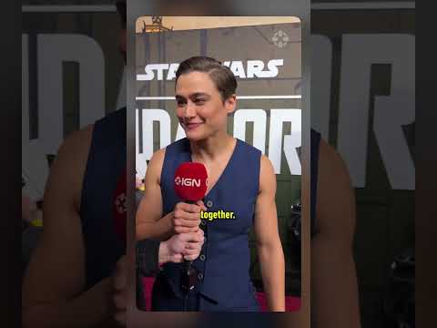 Katy O'Brian steals the IGN microphone #antman #themandalorian #starwars #marvel #shorts