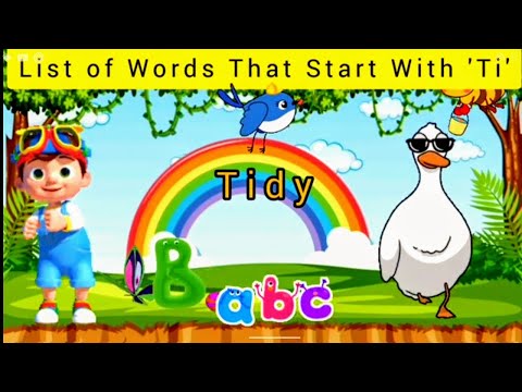 Fun With English: List of Words That Start With 'Ti'
