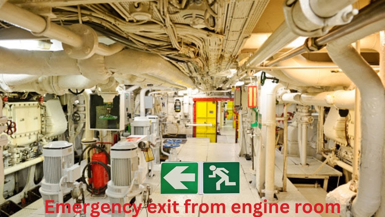 Emergency exit from engine room