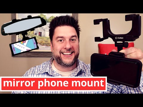 Rear View Mirror phone mount: rear view mirror cellphone mount #rearviewmirrorphonemount [221]