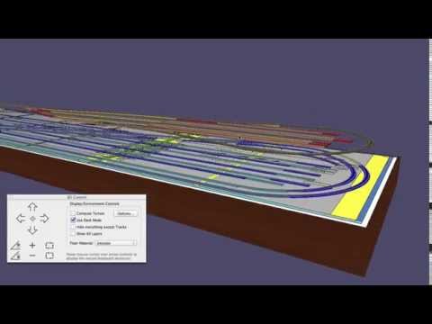 N scale layout - 3D plan with Railmodeller for Mac