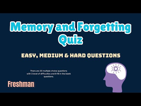 Psychology Memory & Forgetting Quiz! ๐ง Can You Answer It All?๐ฅ #psychologyquiz #braintest
