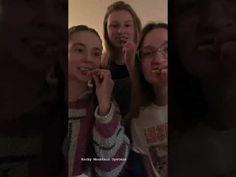 Trying ROCKY MOUNTAIN OYSTERS!!