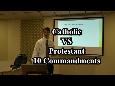 Catholic VS Protestant list of 10 Commandments