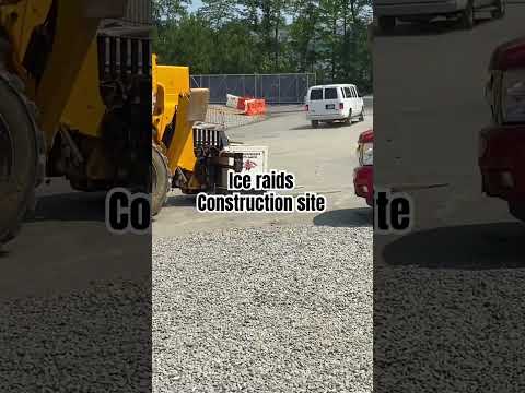 Ice raids construction site