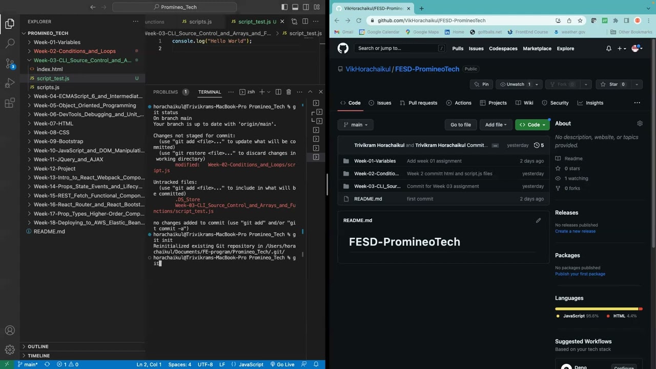 Week 03 coding assignment recording