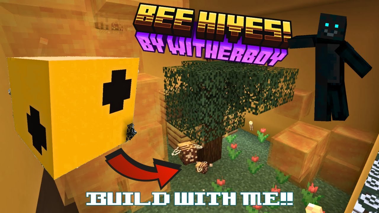 Is THIS Inside a Minecraft Bee Hive?! (Kid-Friendly Minecraft Build Tutorial)