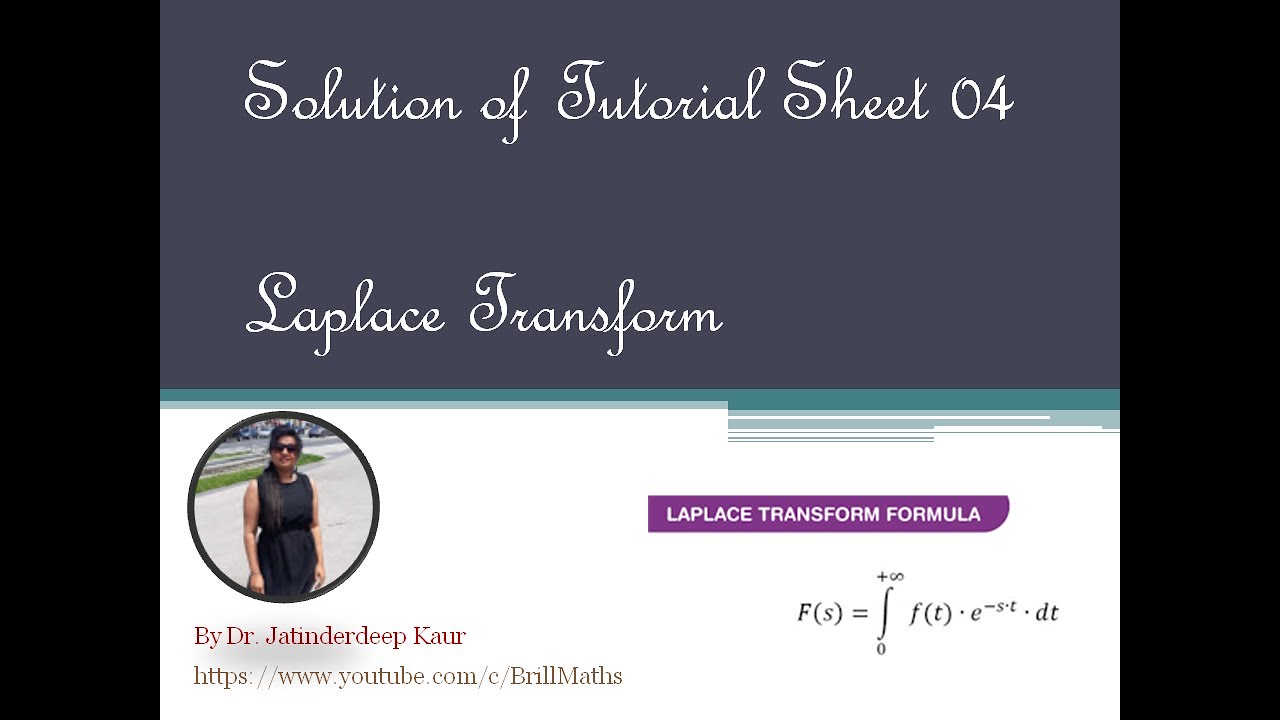 Solution of tutorial sheet 04