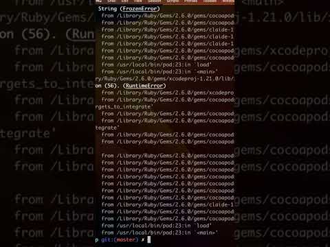 Fixed Pod install error on Xcode 14 #ikh4ever #python #shorts #swiftui
