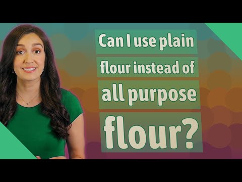 Can I use plain flour instead of all purpose flour?