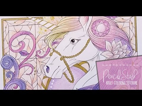COLORFUL UNICORNS! - A PENCILSTASH ADULT COLORING TUTORIAL