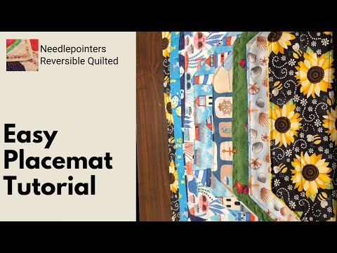 Sew an Easy Quilted Reversible Placemat (Free Pattern)