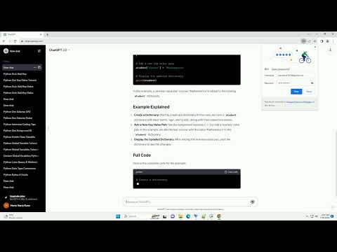 python dictionary add new key value pair