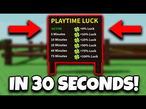 How to get Playtime Luck EVERY TIME in Grow A Garden
