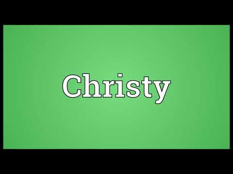 Christy Meaning