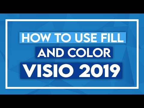 How to Use Fill and Color in Microsoft Visio 2019