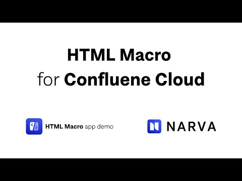 HTML Macro for Confluence