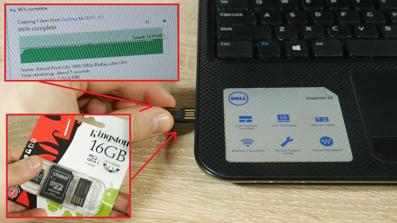 Kingston memory card mobility Kit unboxing & speed test