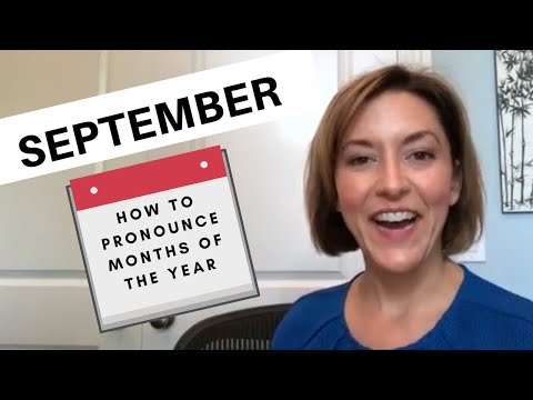 How to Pronounce SEPTEMBER - Months of the Year English Pronunciation Lesson