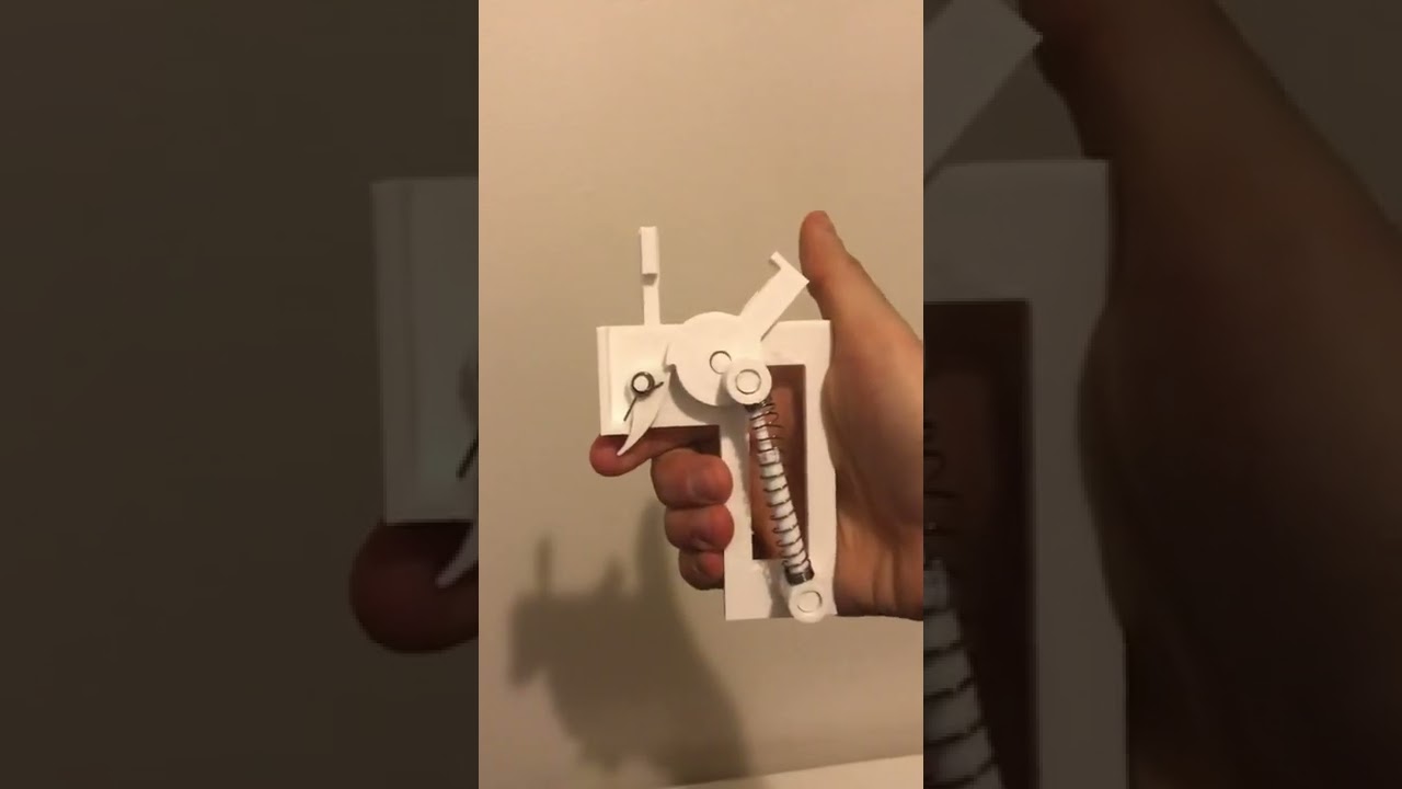 Very basic 3D printed trigger mechanism