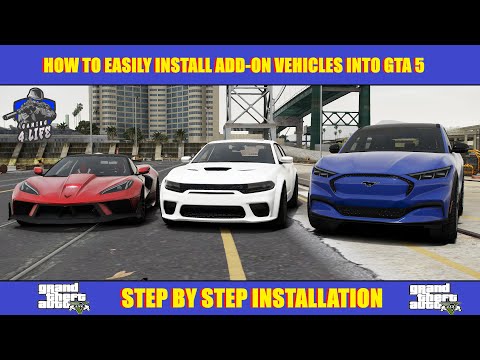 How to install Add-On Cars (2022) Real Life Vehicles In GTA 5 | #GTA5 #GTAV
