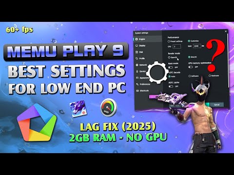 MEmu Play 9 Best Settings For Low End PC or Laptop (2025) 😲 | 2GB Ram No Lag Without Graphics Card 💯