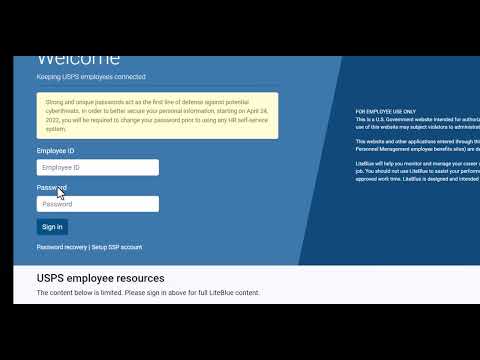 USPS liteblue Login