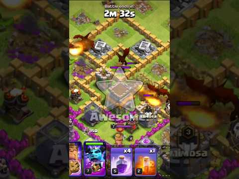 without spell 3 star clash of clan #sumit007 #shorts #trendingshorts #coc #clashofclans #gaming