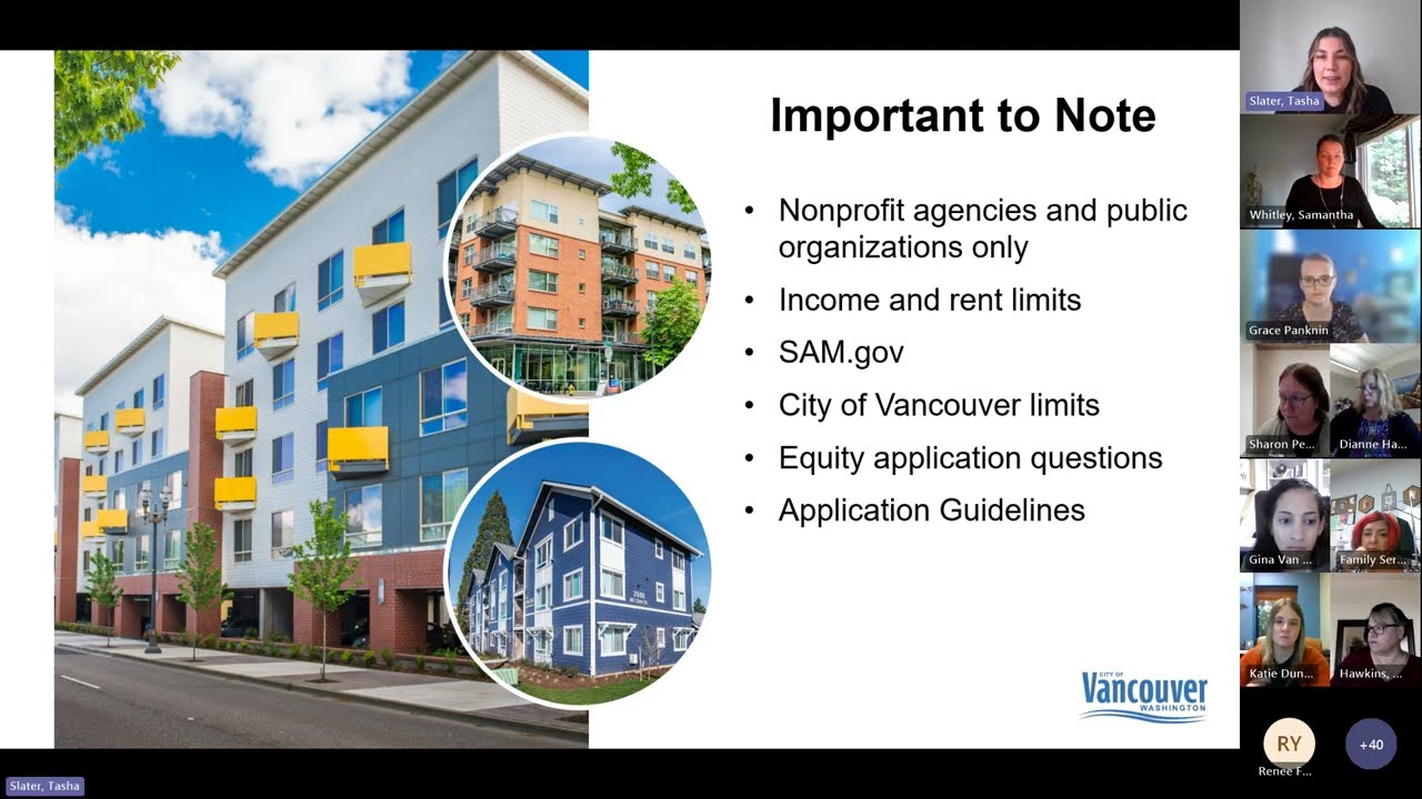 CDBG HOME Application Info Session