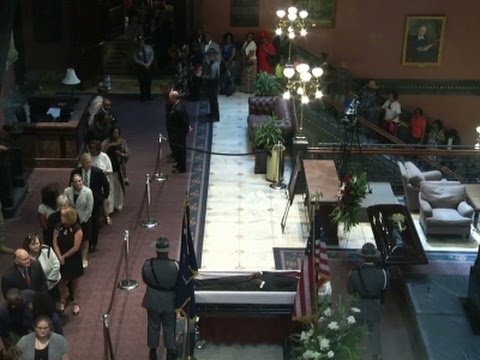 At Pastor's Viewing, Mourners Show 'Who We Are'