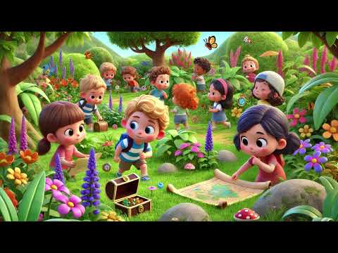 πΏπ Magical Garden Treasure Hunt for Kids πΊοΈπ§π§ | Fun Outdoor|Nursery Rhymes & Kids Songs